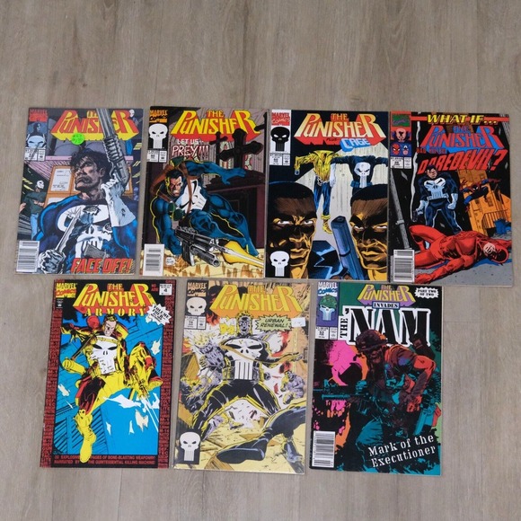 Toys | Lot Of 14 Punisher Comics Firelight Armor Suicide Runinvades The ...